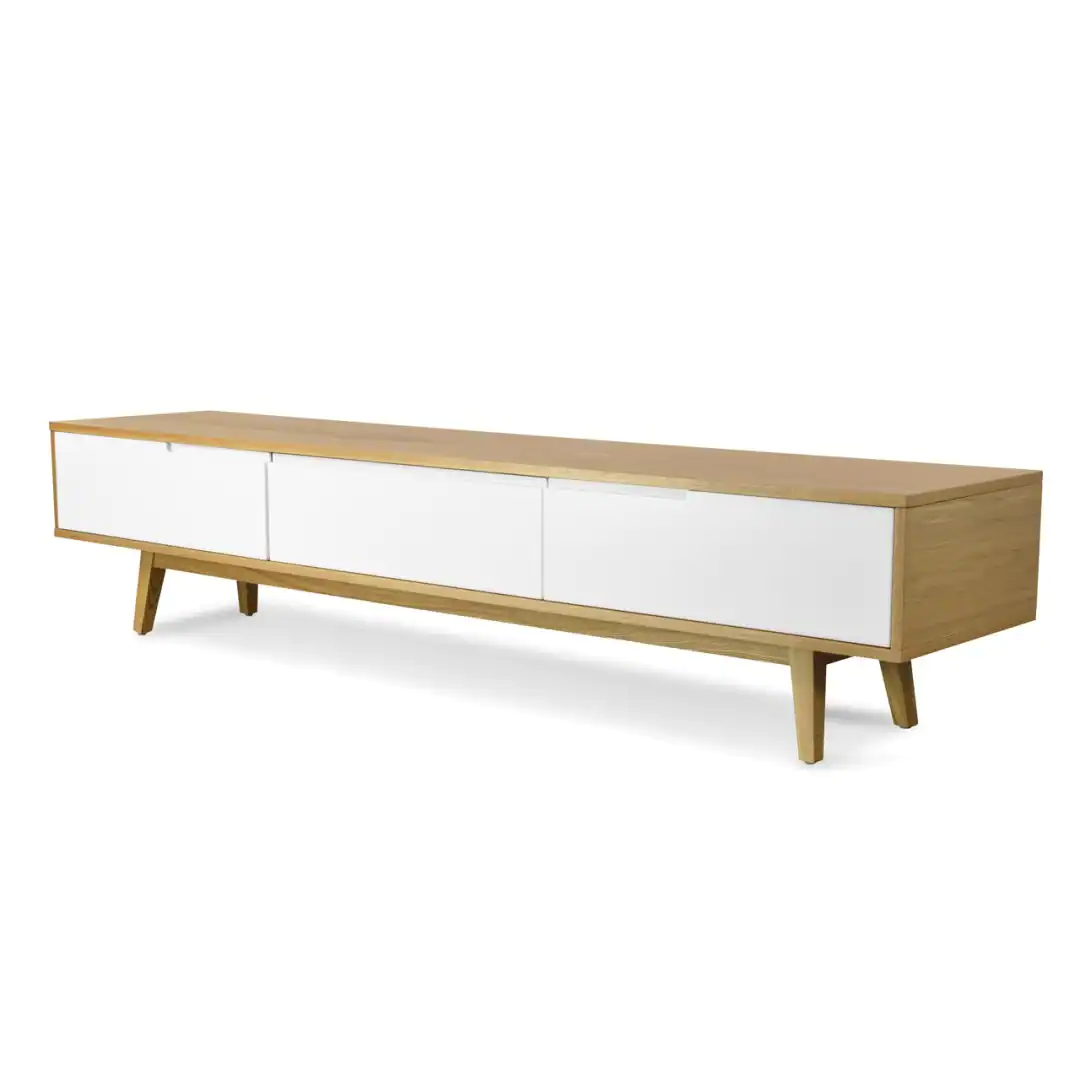 Scandinavian Lowline TV Entertainment Unit - Natural 2.1m - Touch of Scandi