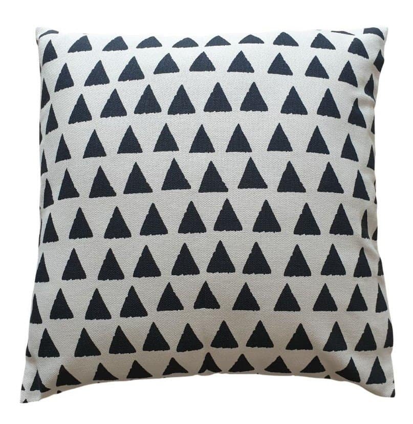 Cushion Cover - Black & White Triangle 50cm x 50cm - Touch of Scandi