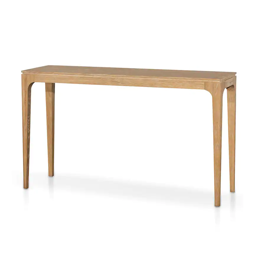 1.4m Oak Console Table - Natural - Touch of Scandi