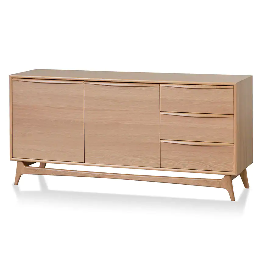 Wide Sideboard Unit with Drawers - Natural Oak - Touch of Scandi